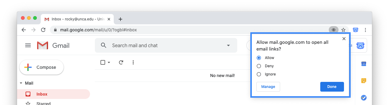 Make Gmail your default email client